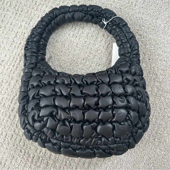 COS | Bags | Cos Mini Quilted Leather Shoulder Bag Black | Poshmark